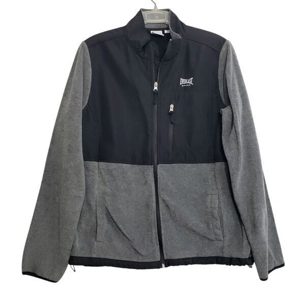 Everlast | Jackets & Coats | Everlast Sport Womens Xl Blackgrey Fleece ...